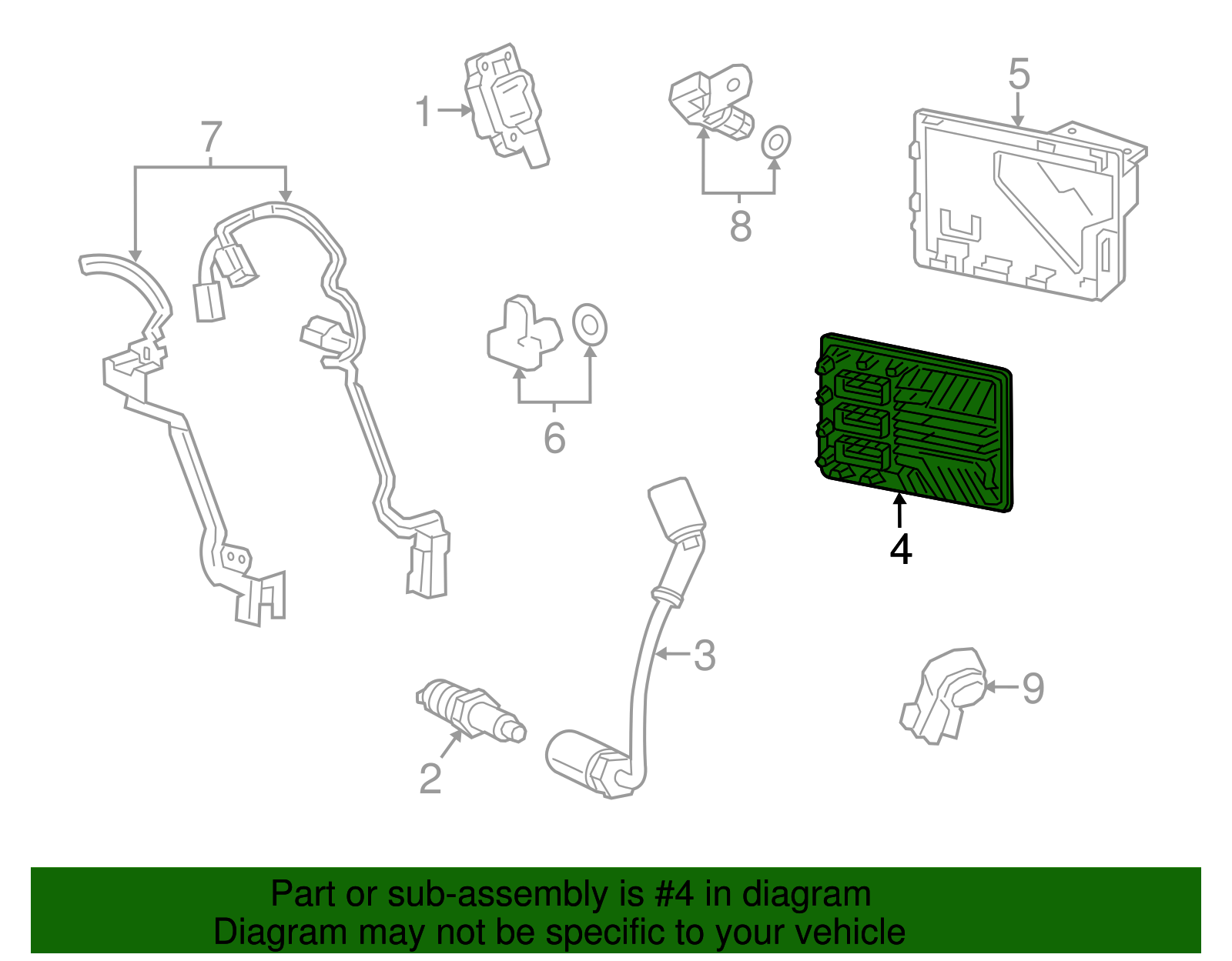 2013-2019 GM Module (Replaces Part Number 12692067) 12704477 GM ...
