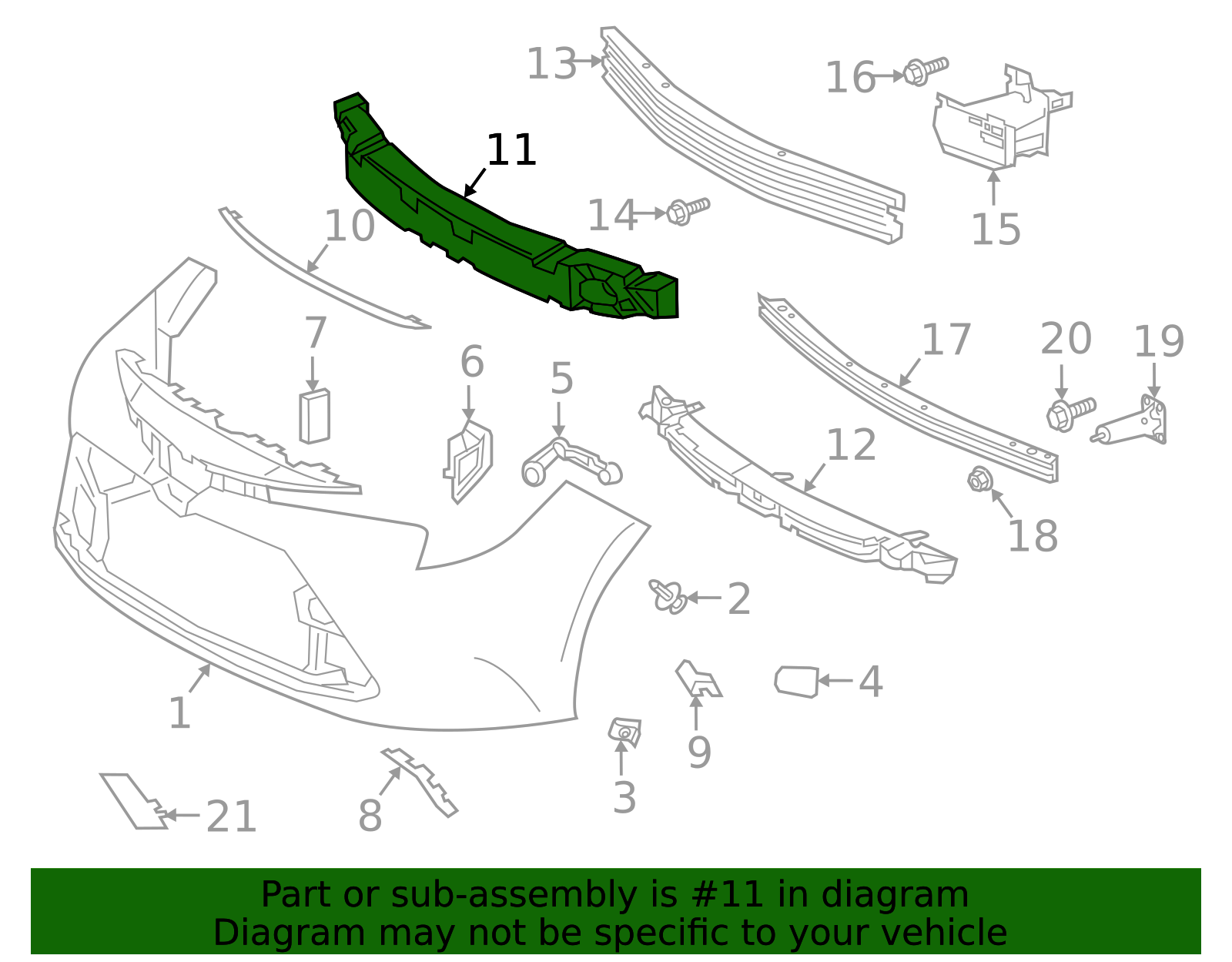 Genuine Toyota Upper Absorber part# 52611-02500 for 2020-2025 Toyota ...
