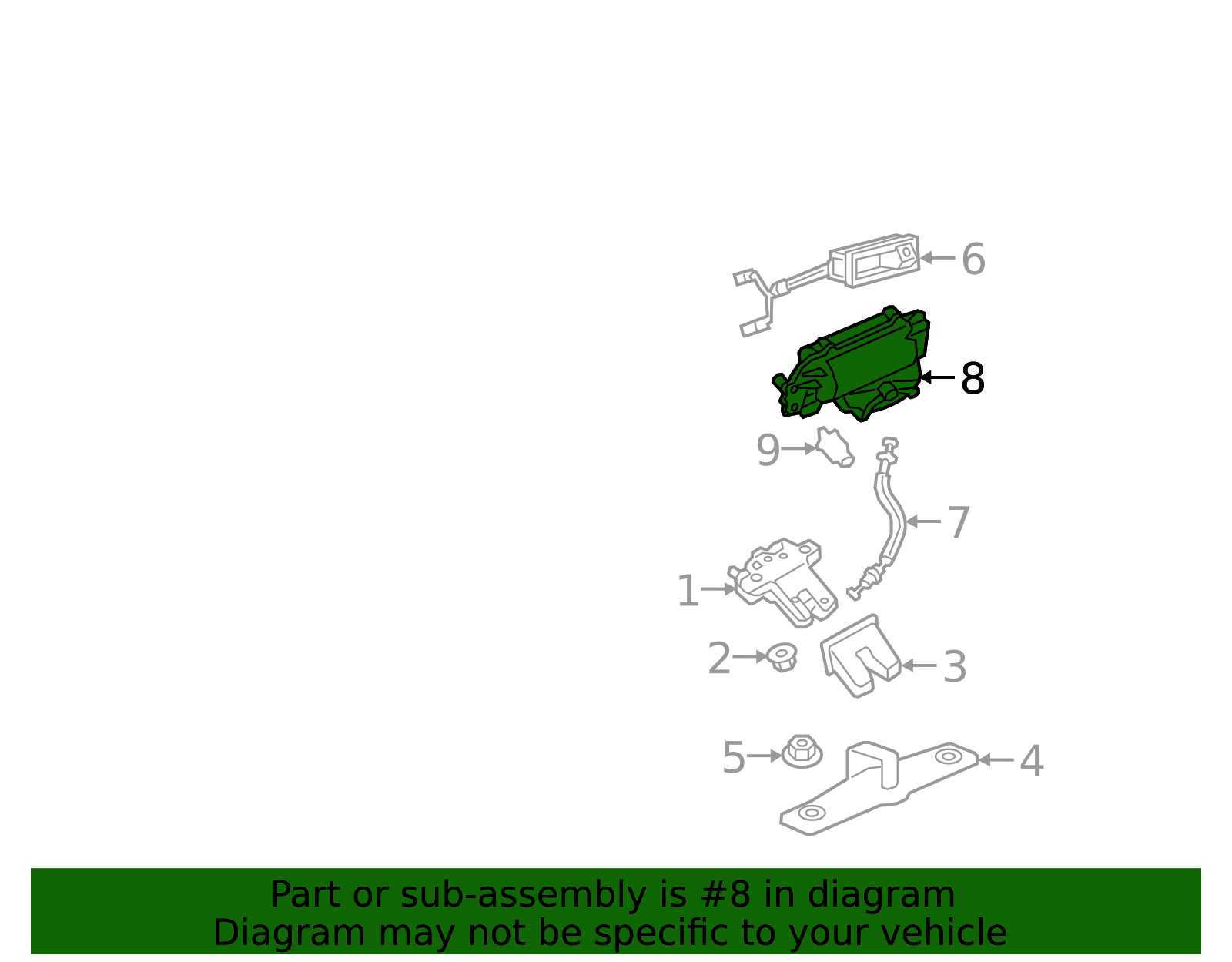 2018-2023 Volkswagen Atlas Pull Down Motor 3G0-827-887-B | OEM Parts Online