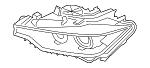 63117338708 - 2012-2015 BMW Headlamp Housing (63-11-7-338-708) | BMW of ...