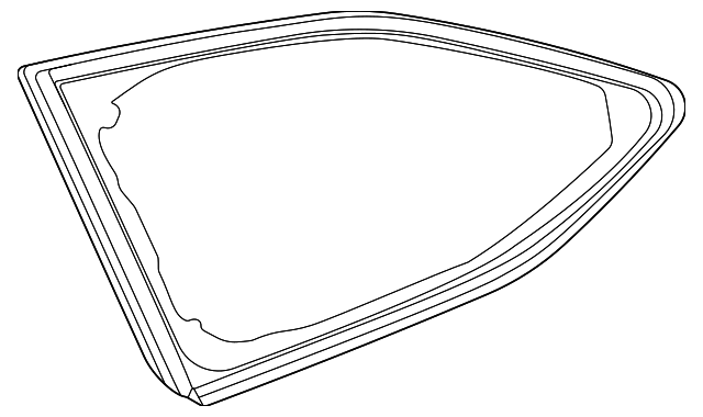 2020-2025 Toyota Highlander 2020-2024 Toyota Highlander - Quarter Glass ...