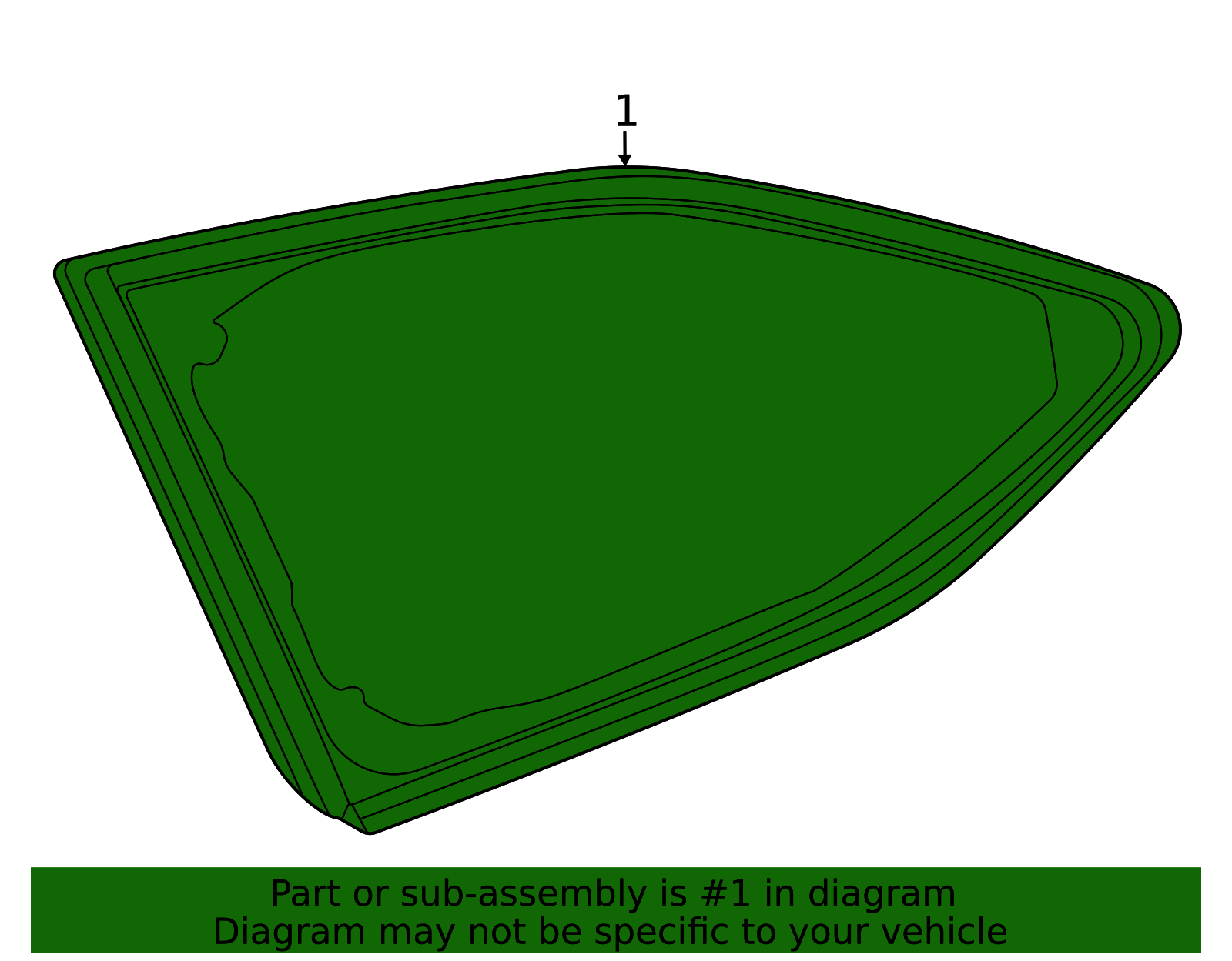 62720-0E220 - Quarter Glass - 2021-2025 Toyota Highlander | OEM Genuine ...