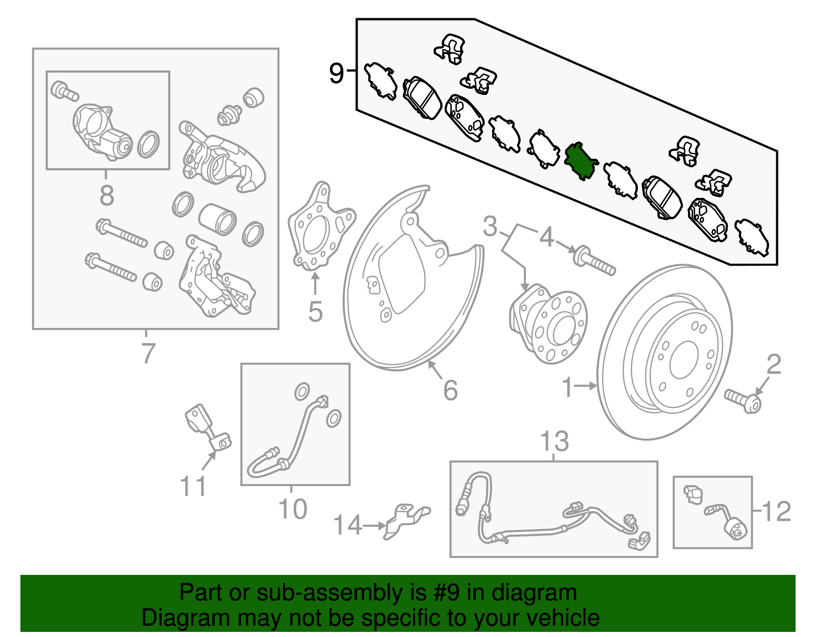 2016-2018 Honda Brake Pads 43022-T2J-H02 | Cheaper Honda Parts