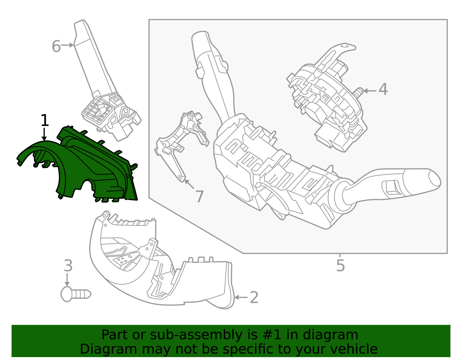 Steering Column Cover - OEM Interior Fit & Protection 84850-BE000-NNB ...