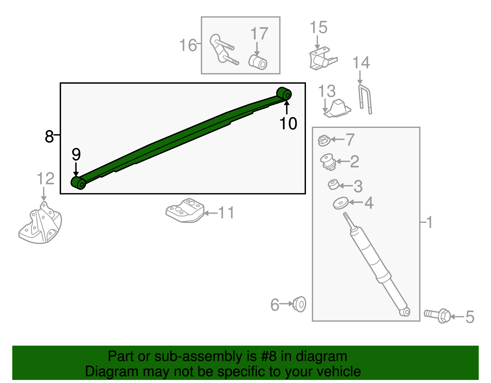 48210-0C360 - High-Quality Leaf Spring for 2014-2017 Toyota Tundra ...