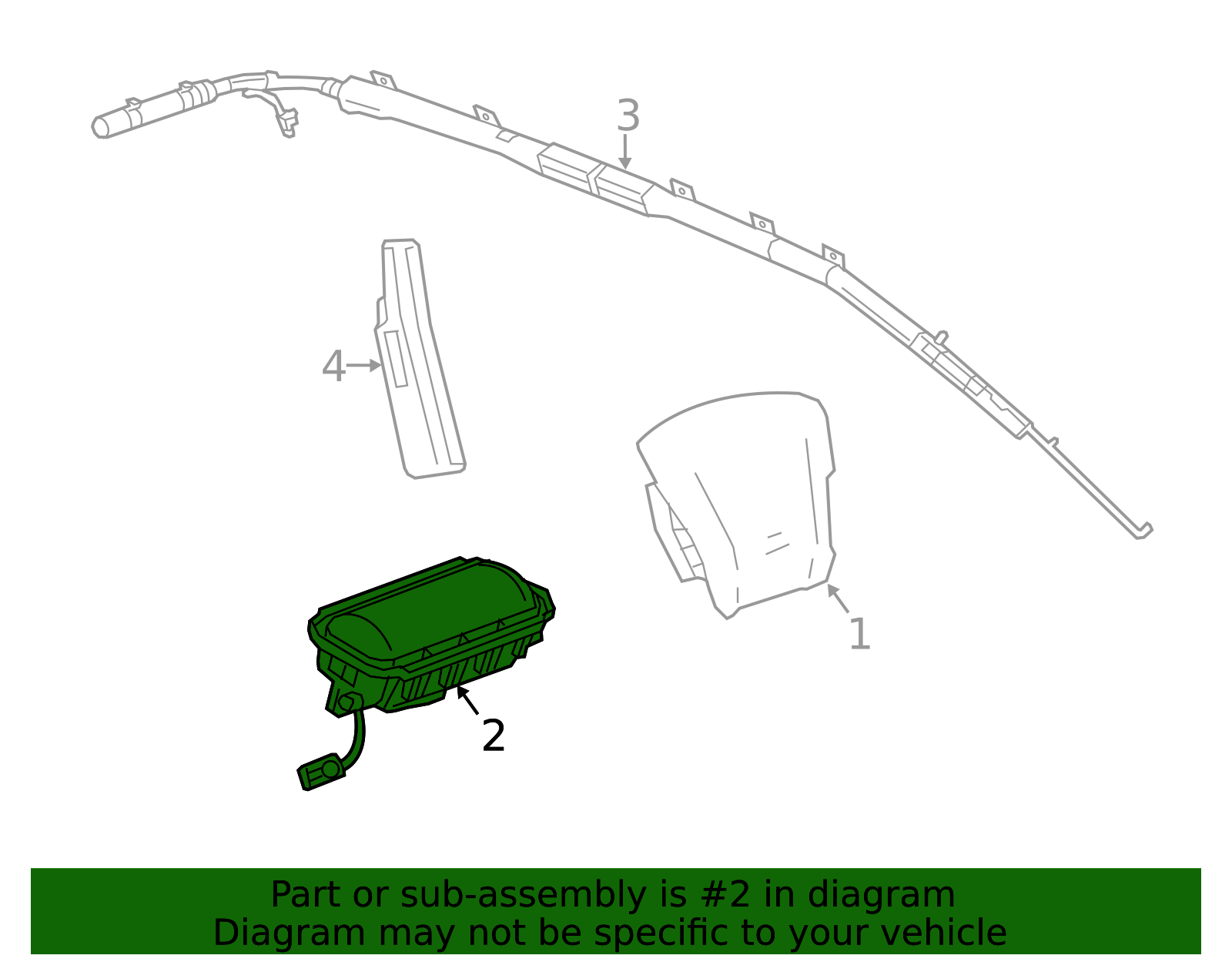 84637845 - Instrument Panel Airbag GMPartsNow