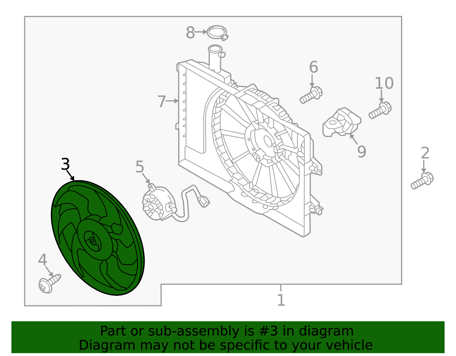 2018-2025 Hyundai Fan Blade 25231-B5300 | OEM Parts Online