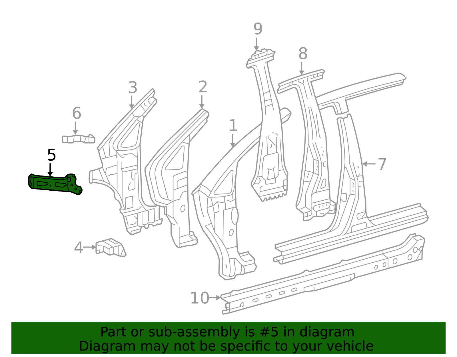 2004-2009 Toyota Prius 2004-2009 Toyota Prius - Reinforcement 61104 ...