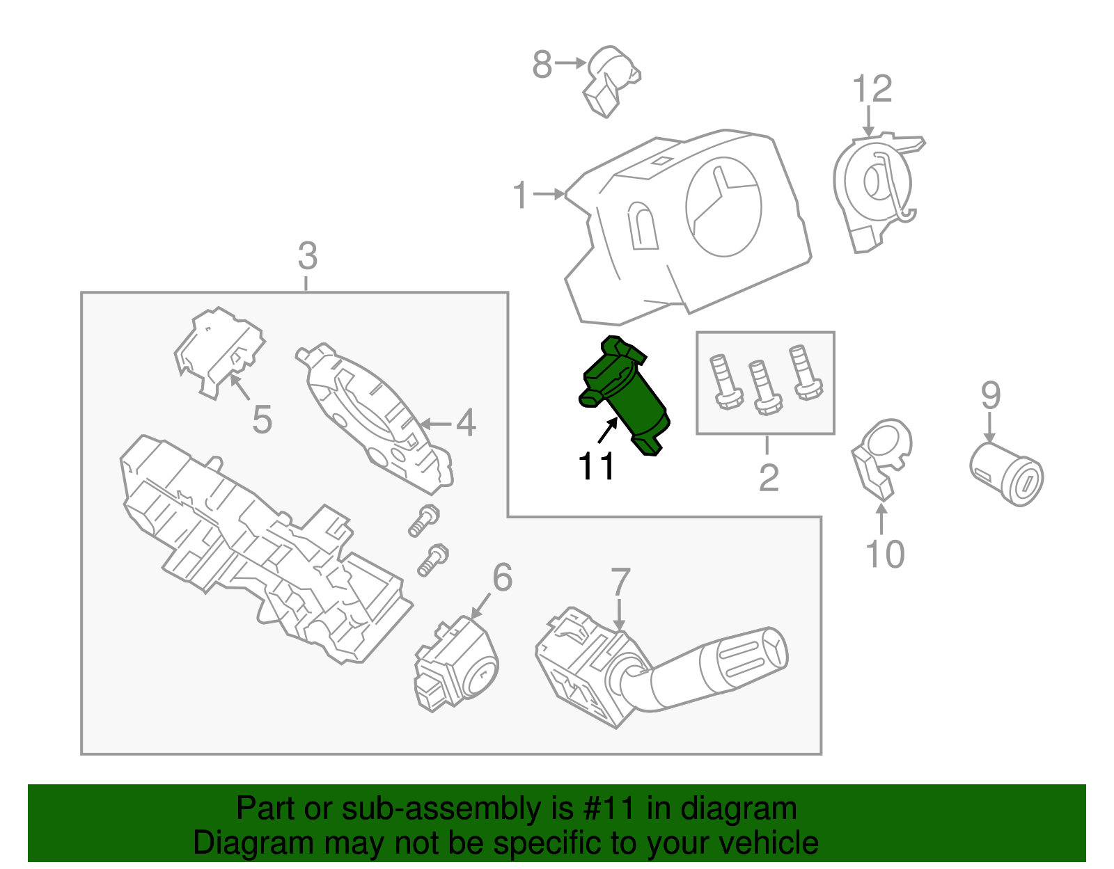 2011-2025 Ford | Shift Interlock Solenoid | FL3Z-3Z719-C | Walls' Ford ...
