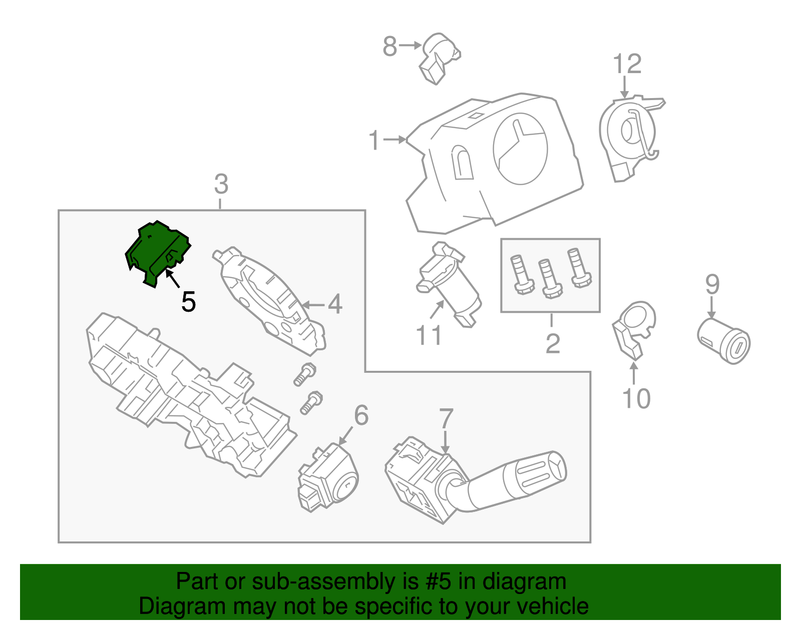 2011-2016 Ford | Motorcraft™ Hazard Warning Switch | SW-6762 | Walls ...