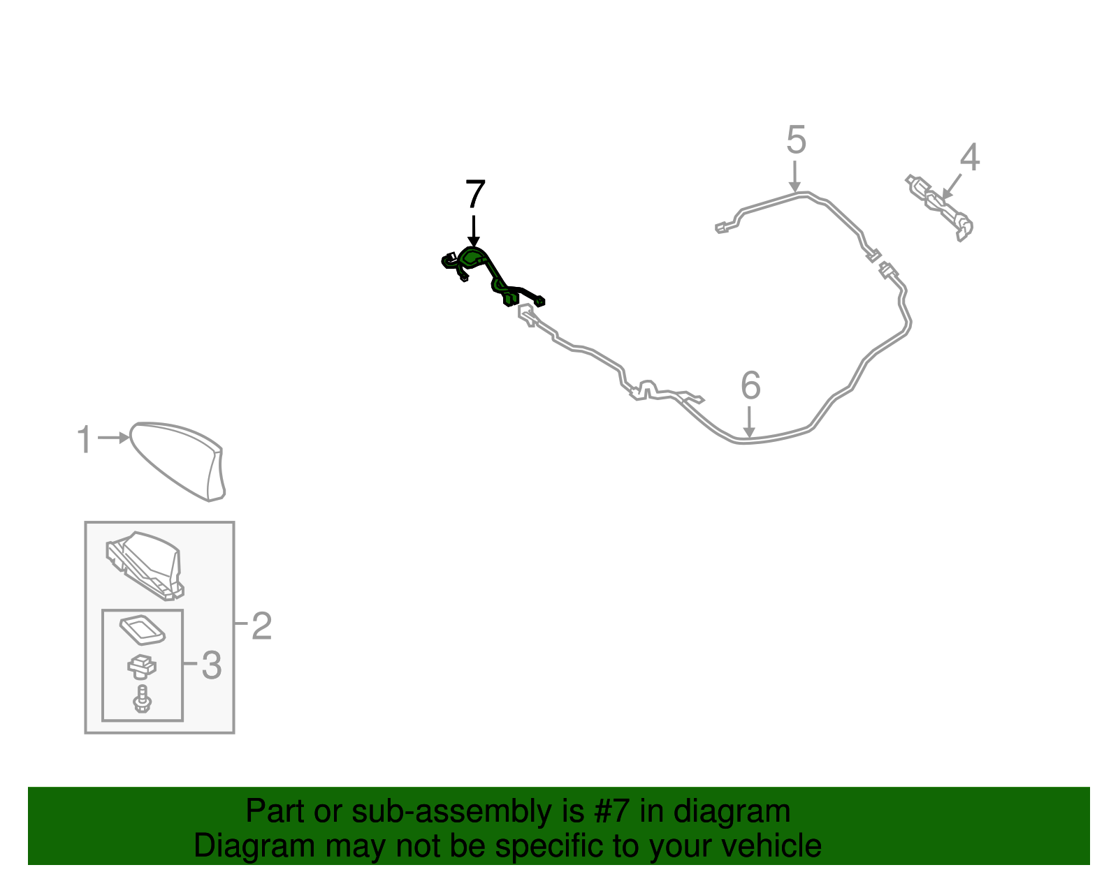 86101-53B70 - 2015-2024 Lexus - Antenna Cable | My L Parts