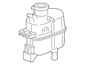2013-2015 Chevrolet Spark Radiator Surge Tank 42620261 | Courtesy Parts