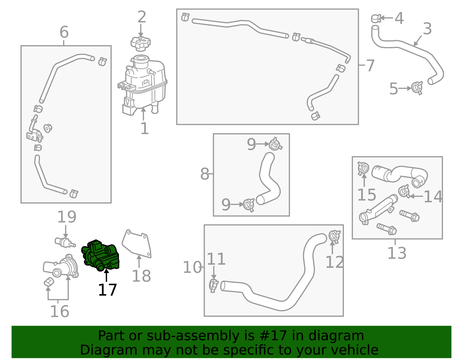2013-2015 Chevrolet Spark Engine Water Pump Adapter 25188413 ...