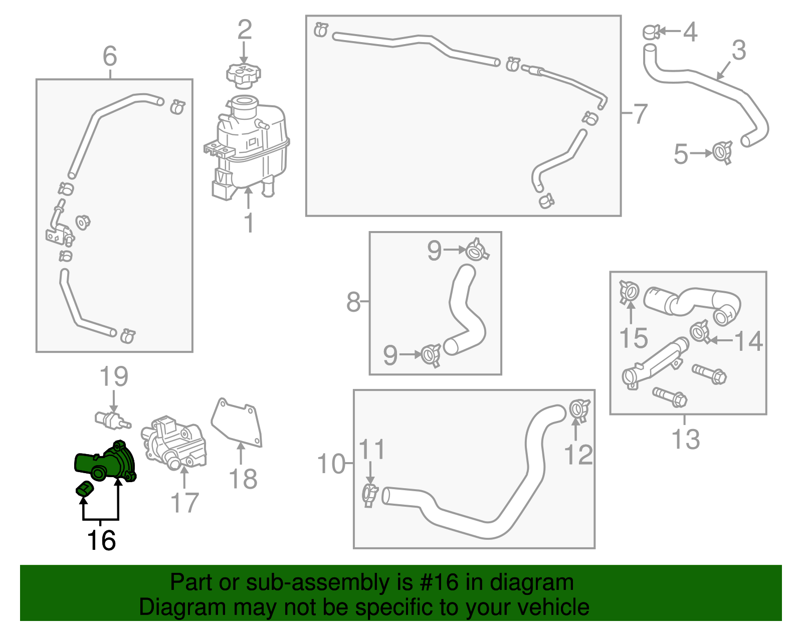 2013-2015 Chevrolet Spark Engine Coolant Thermostat 25199831 | OEM ...