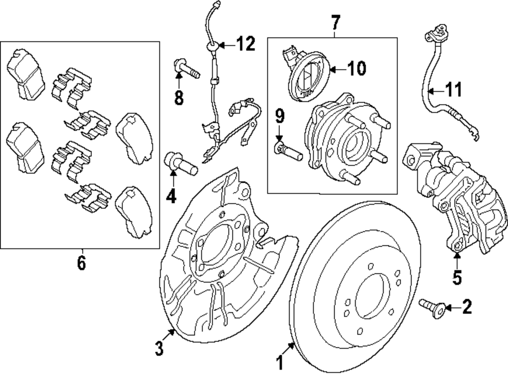 52730-BE000 - Hub Assembly 2024-2025 Hyundai Kona | Factory Hyundai ...