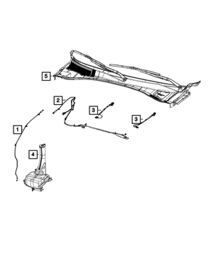 68499217AA - Windshield Washer Hose 2017-2023 Dodge Charger | The ...