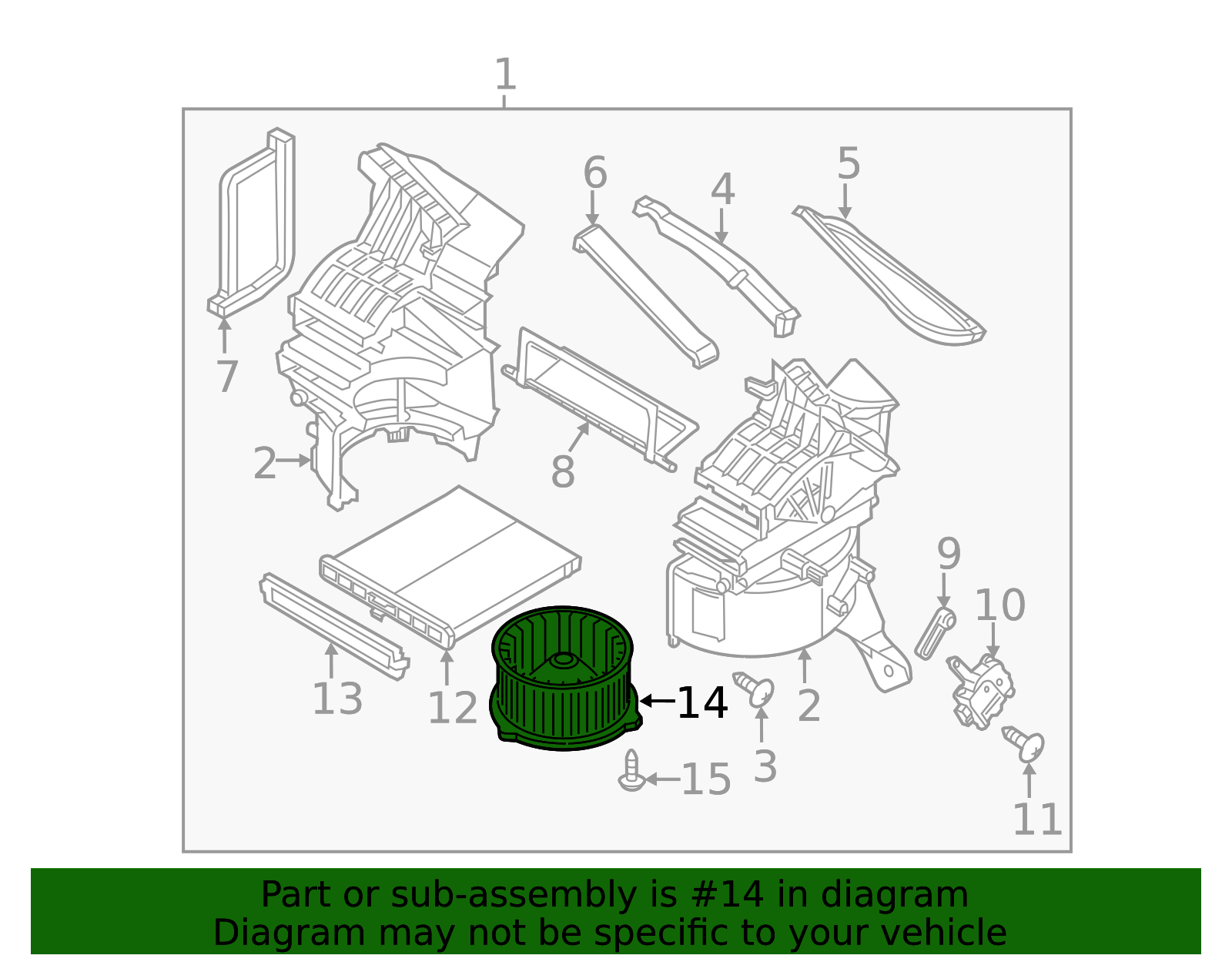GME6-61-B10 - HVAC Blower Motor Assembly 2015-2025 Mazda | Mazda Parts ...