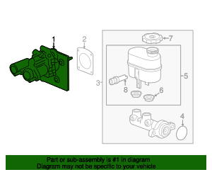 2015-2019 GM Power Brake Booster Assembly 84472897 GM | GMPartsDirect.com