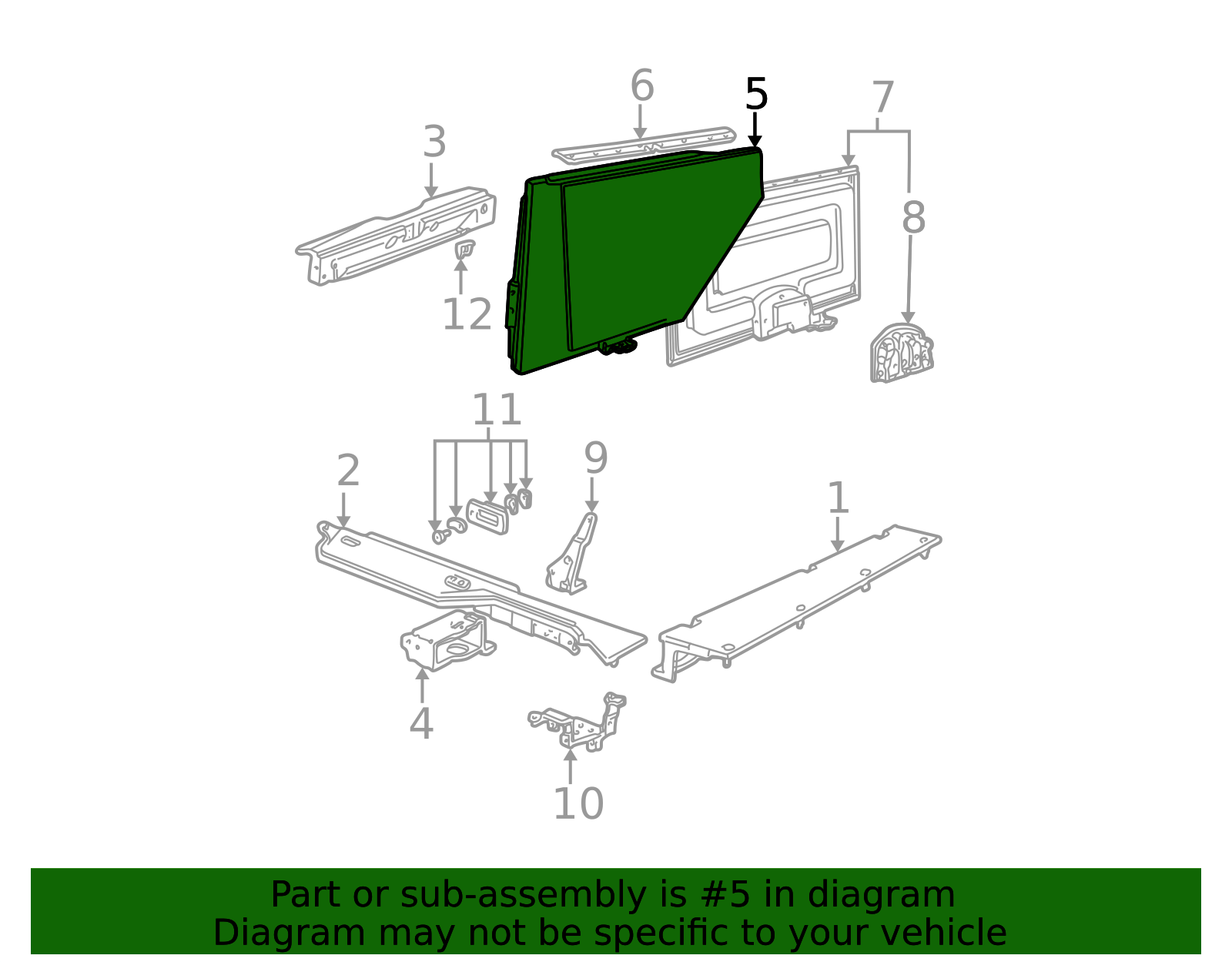 YF1Z-7411586-AAB - Compartment Door | My Ford Parts