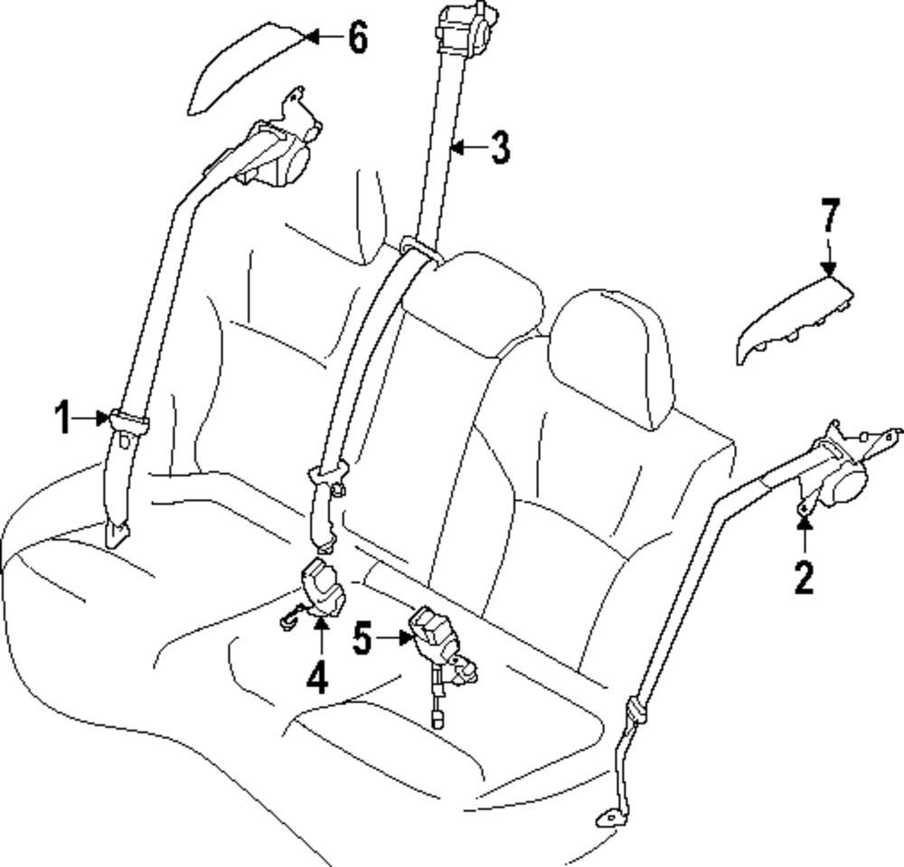 64661SL000VH - Seat Belt Lap And Shoulder Belt | Subaru Parts HQ