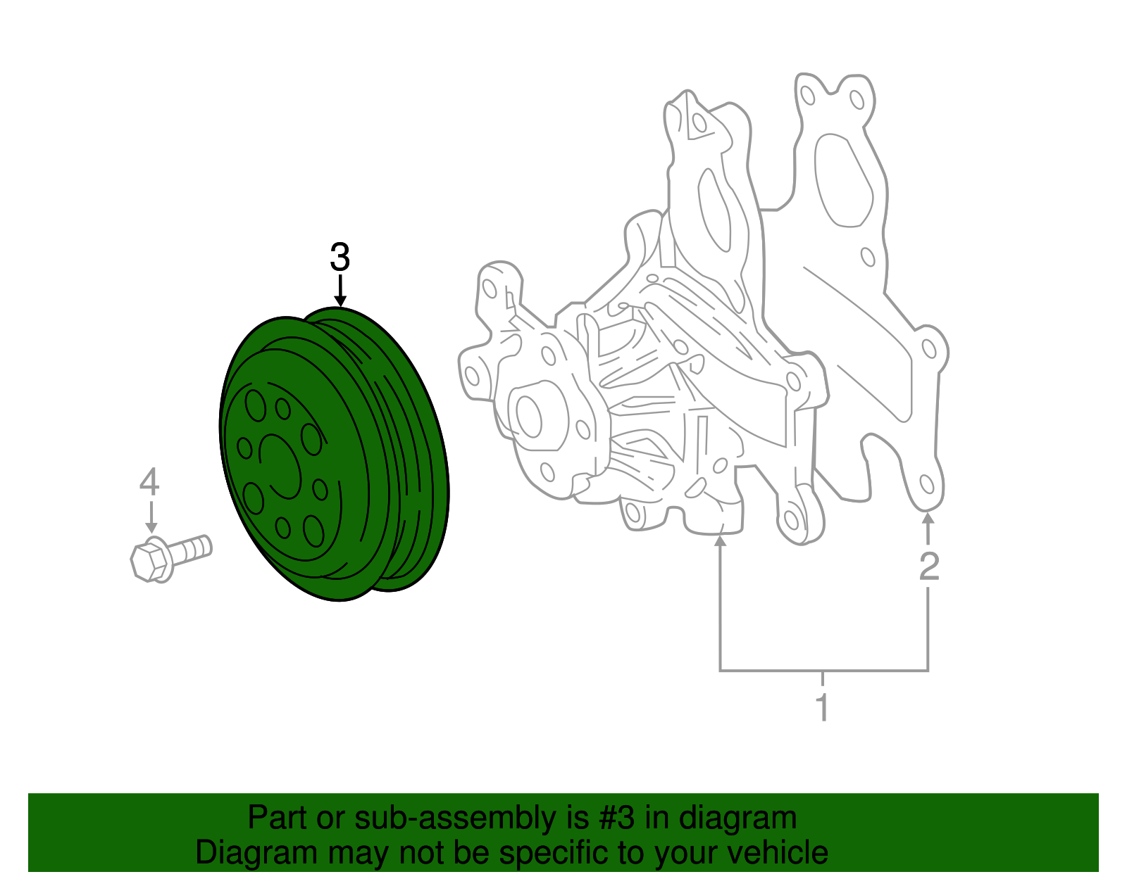 16173-70021 - 2018-2024 Lexus LS500 - Pulley | My L Parts