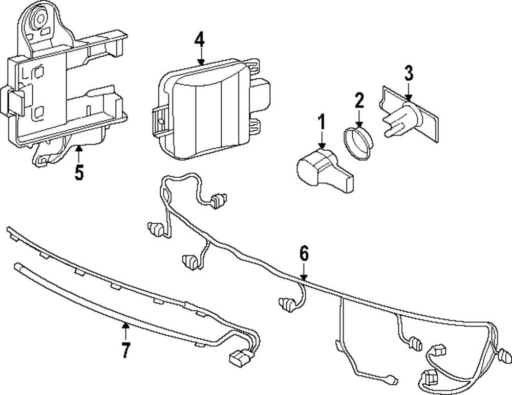 2024-2025 Volkswagen Atlas Wire Harness 3CN-971-104-AG | VW Direct Auto ...