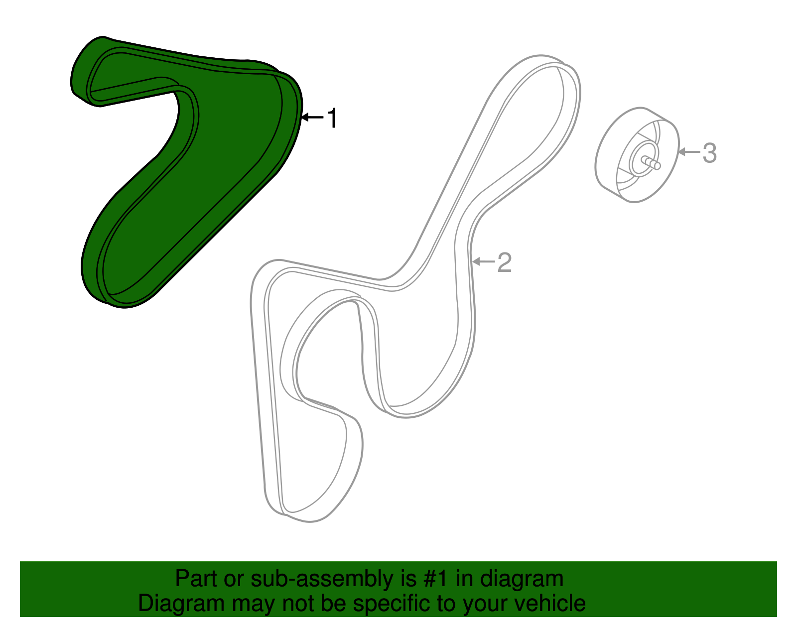 2012-2013 Kia Serpentine Belt 25212-2B030 | KIA Parts Zone