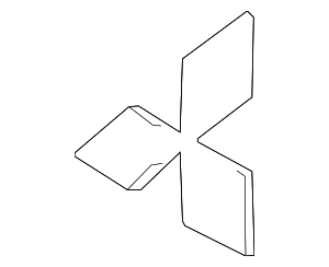 7415A738 - Grille Emblem 2022-2024 Mitsubishi | Mitsubishi Direct Parts