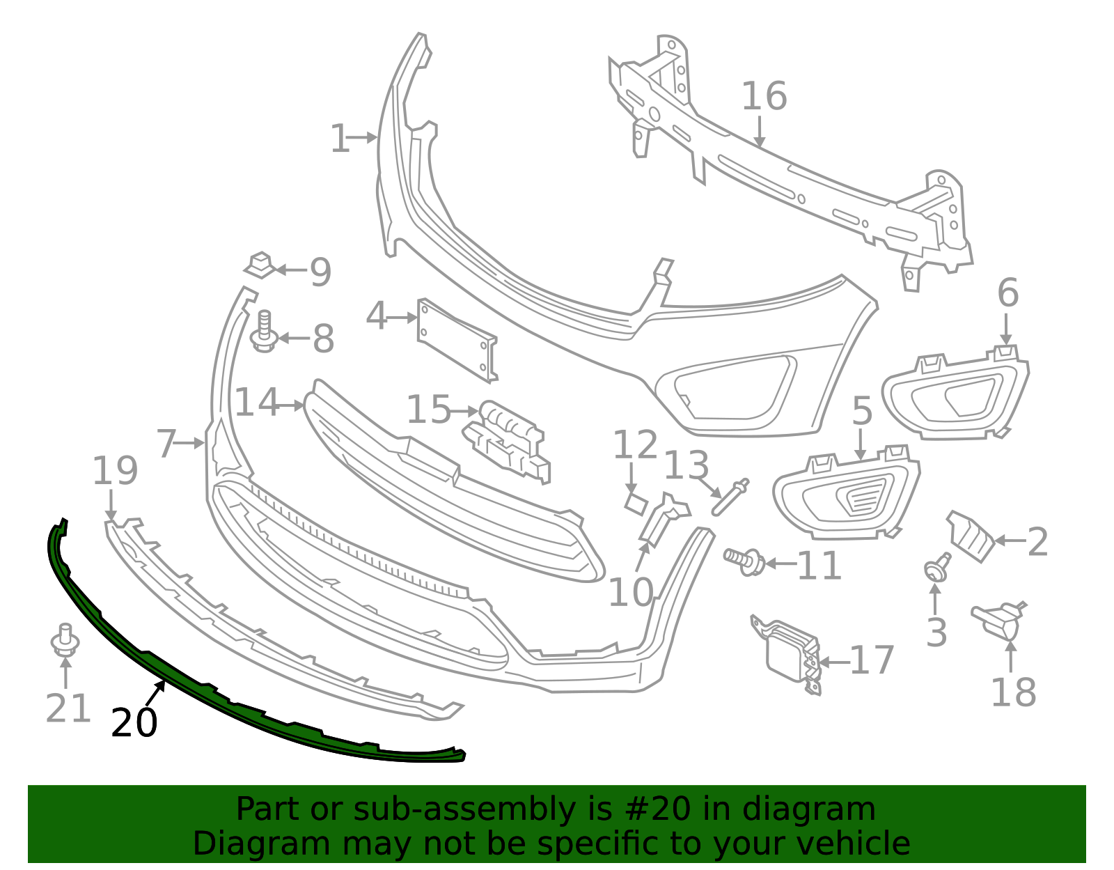 86567-C6000 - Valance 2016-2018 Kia Sorento | Kia.Parts Store