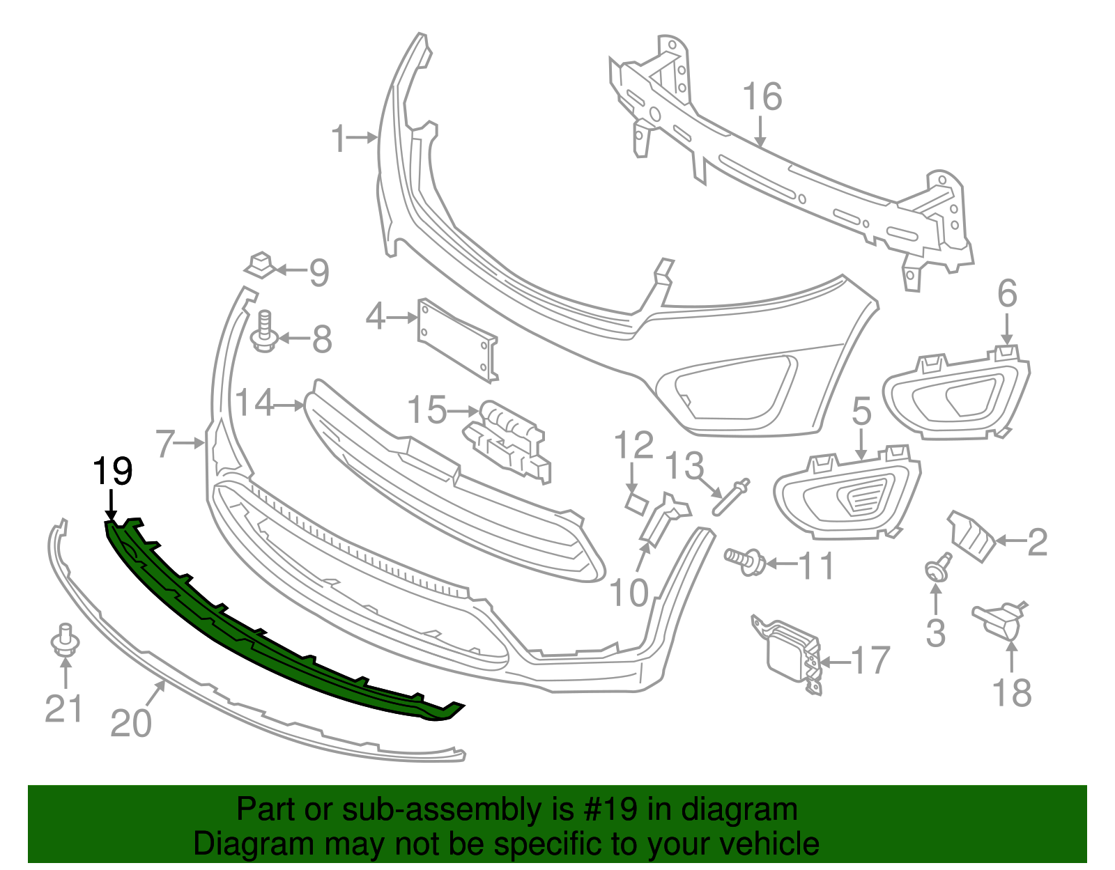2016-2018 Kia Sorento OEM NEW 2016-2018 Kia Sorento Two Piece Bumper ...