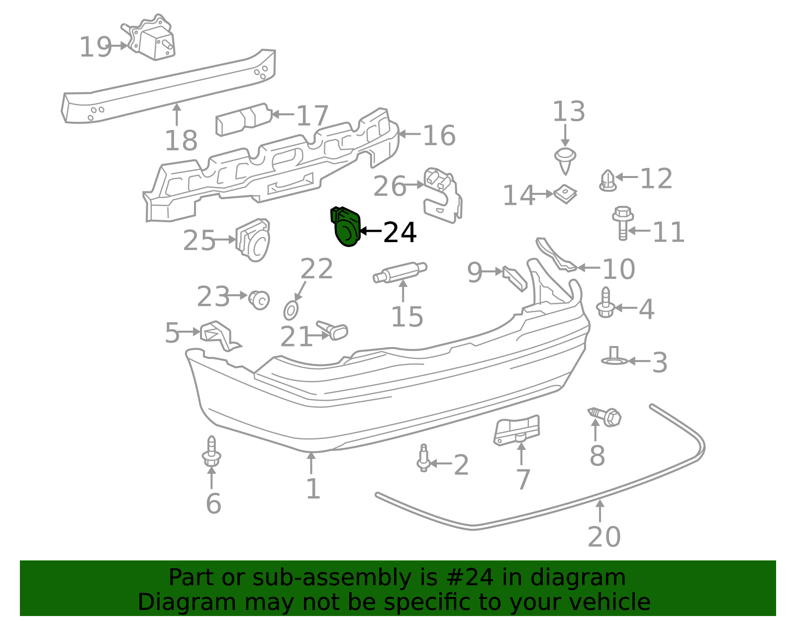 89341-50011-B3 - 2004-2006 Lexus LS430 - Distance Sensor | My L Parts