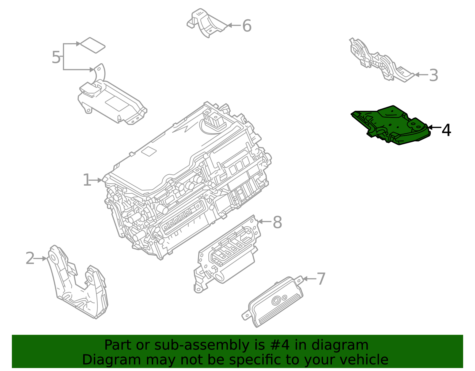2021-2025 Toyota Inverter Lower Bracket G9216-42010 | Toyota Parts Center