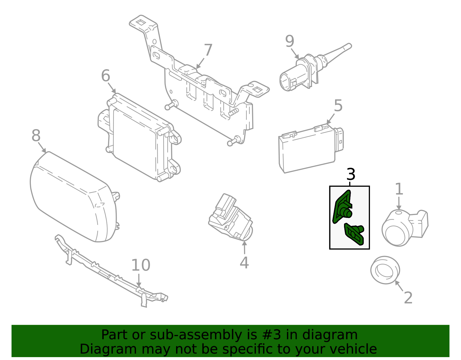 51-11-5-A45-DD2 - 2022-2024 BMW - Park Sensor Mount Kit | BMWPartsHub
