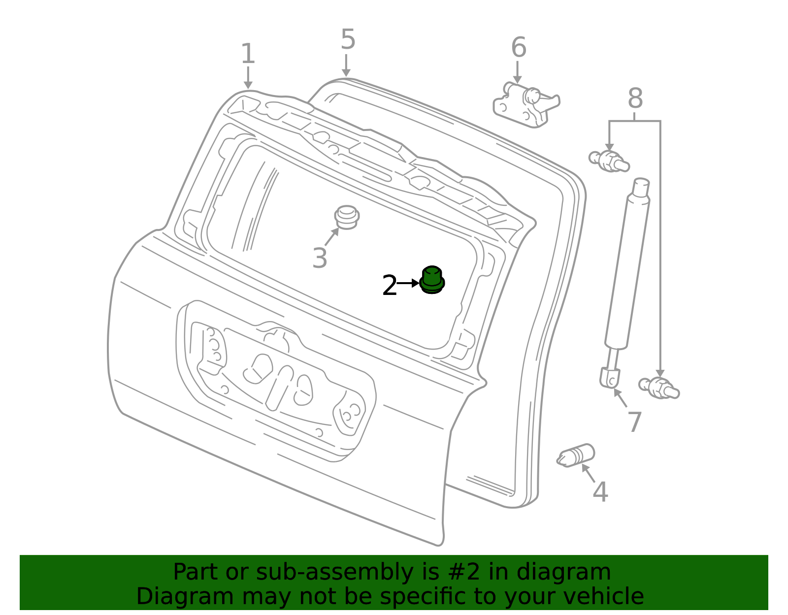 95550-15000 - Lift Gate Plug Honda Parts Online