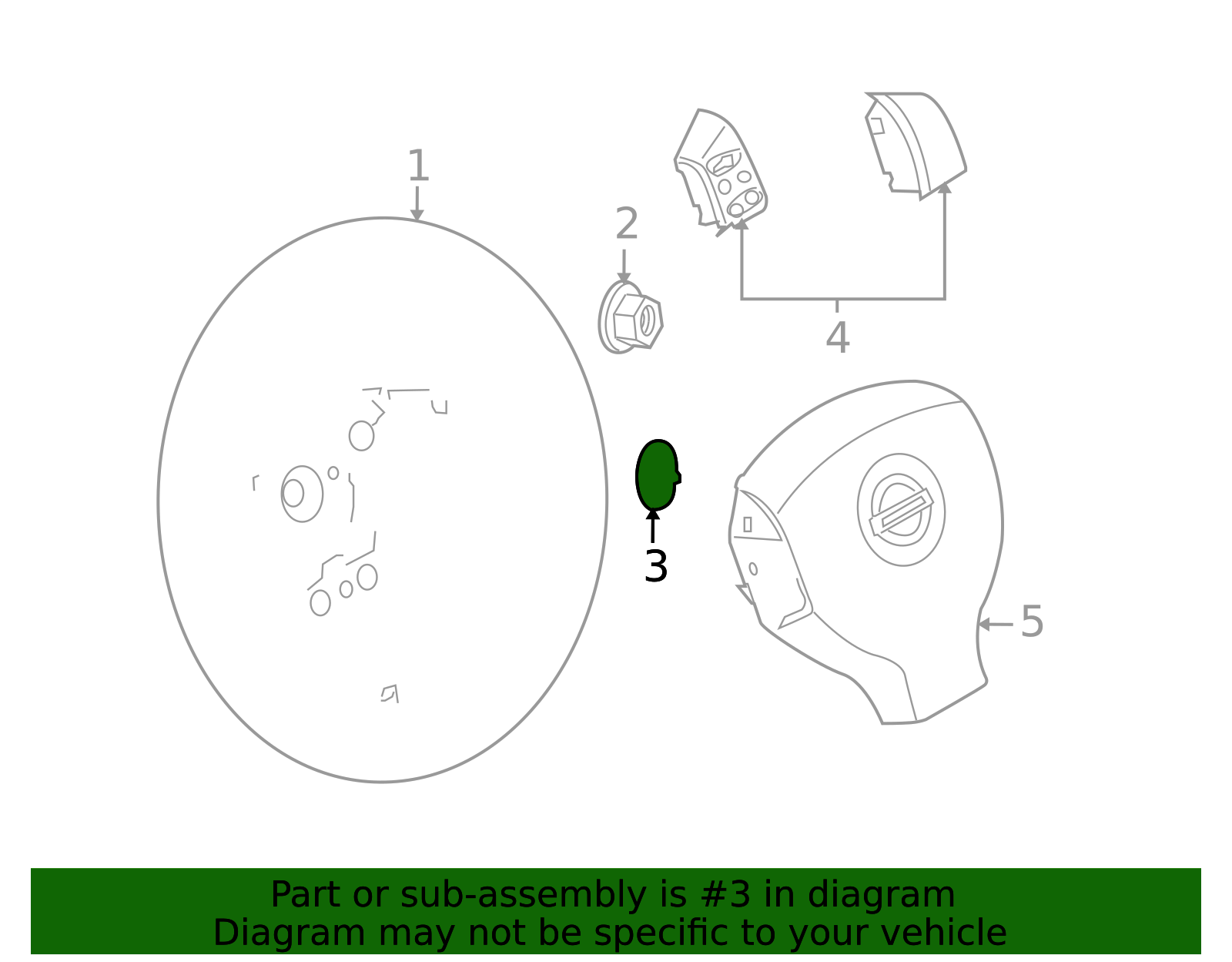 48465-EM30A - Steering Wheel Plug 2007-2012 Nissan Versa | Official ...