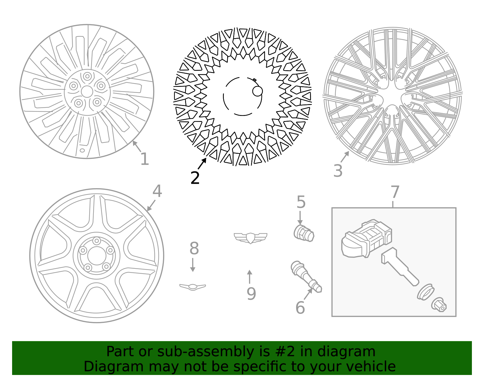 52914-D2710 - Hyundai Wheel, Alloy 2020-2022 Genesis G90 | Performance ...