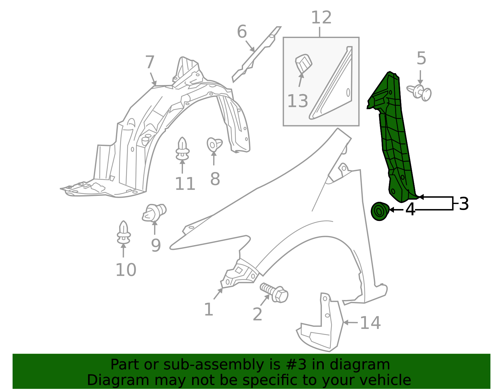 74155-TM8-A00 - Honda Rear Shield 2010-2014 Honda Insight | Performance ...