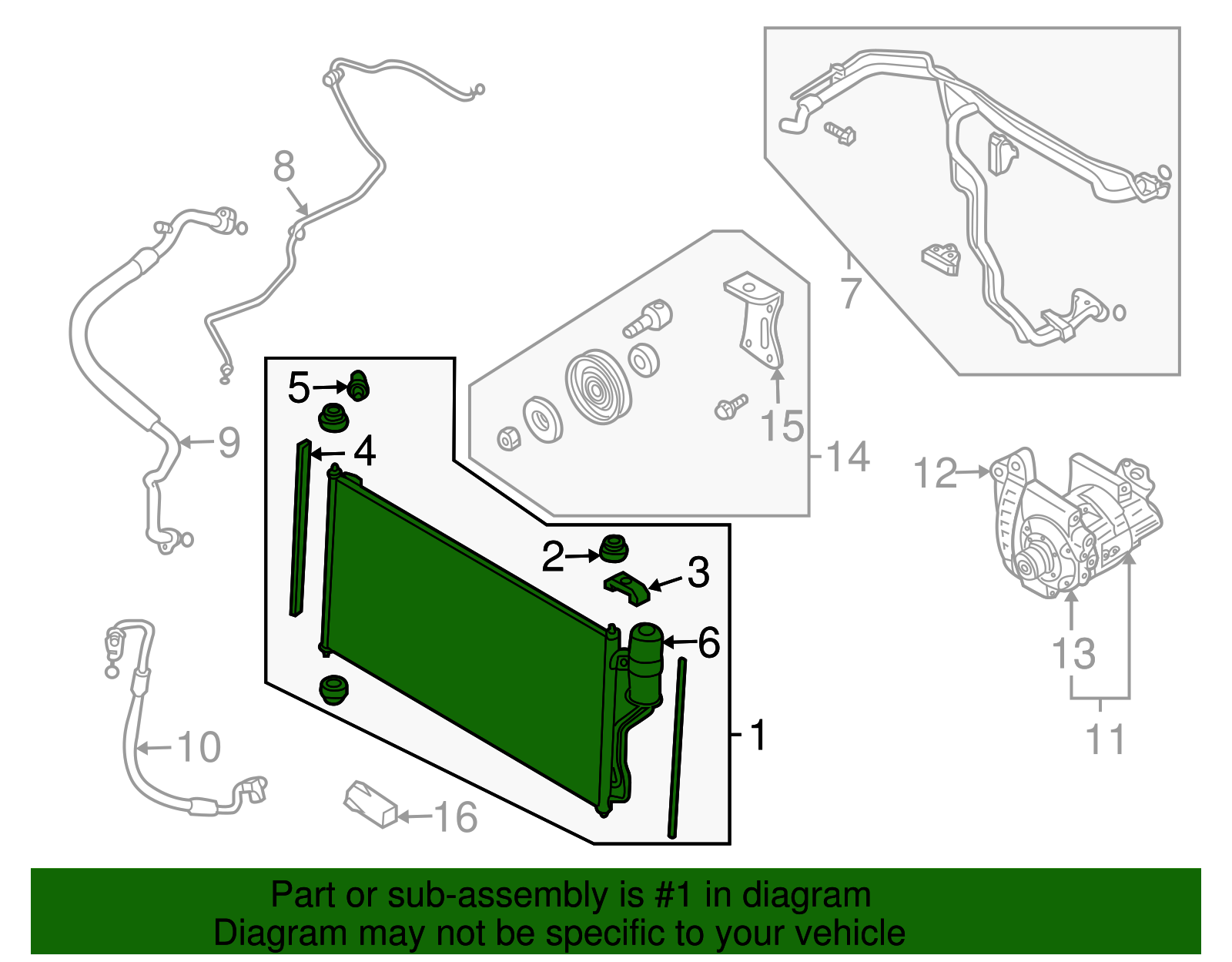 2004-2009 Nissan Quest Value Advantage™ CONDENSER ASSEMBLY K2100-5Z00JNW | Nissan RVA