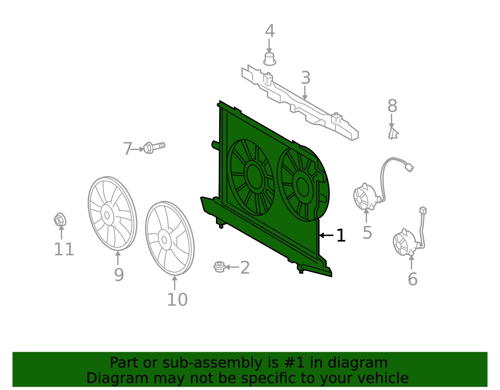 16711-28400 - High-Quality Engine Cooling Fan Shroud for 2008-2015 ...