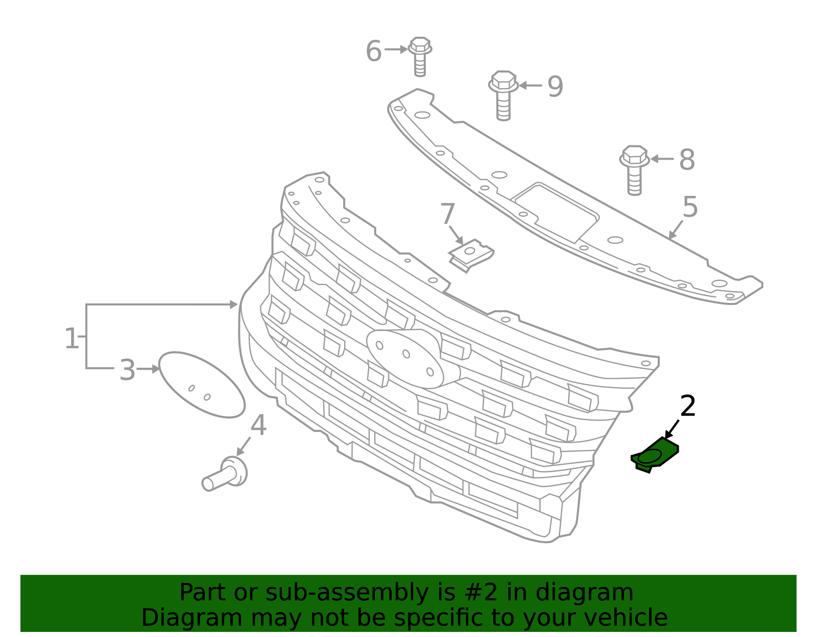 Genuine OEM Ford Part - Bumper Impact Absorber Clip W709367-S439 ...