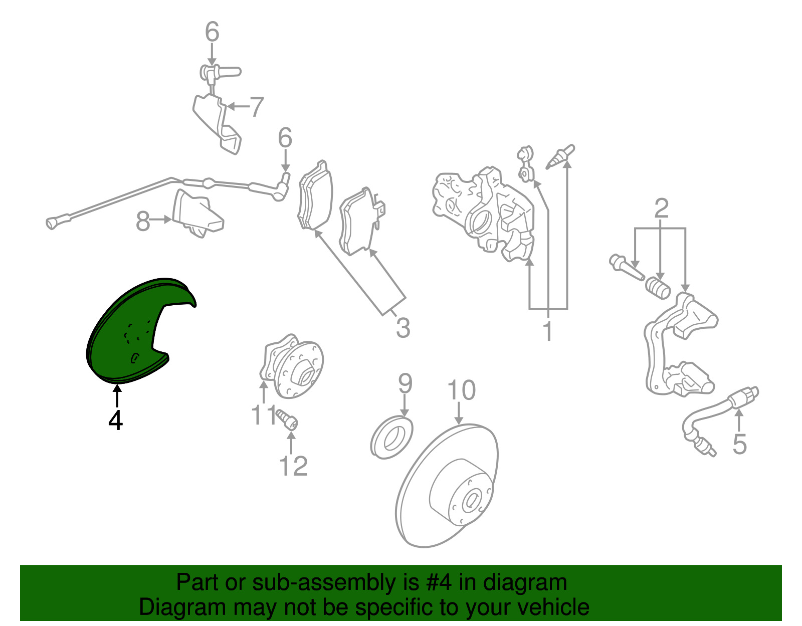 1998-2004 Audi Splash Shield 8E0-615-612-E | TascaParts.com