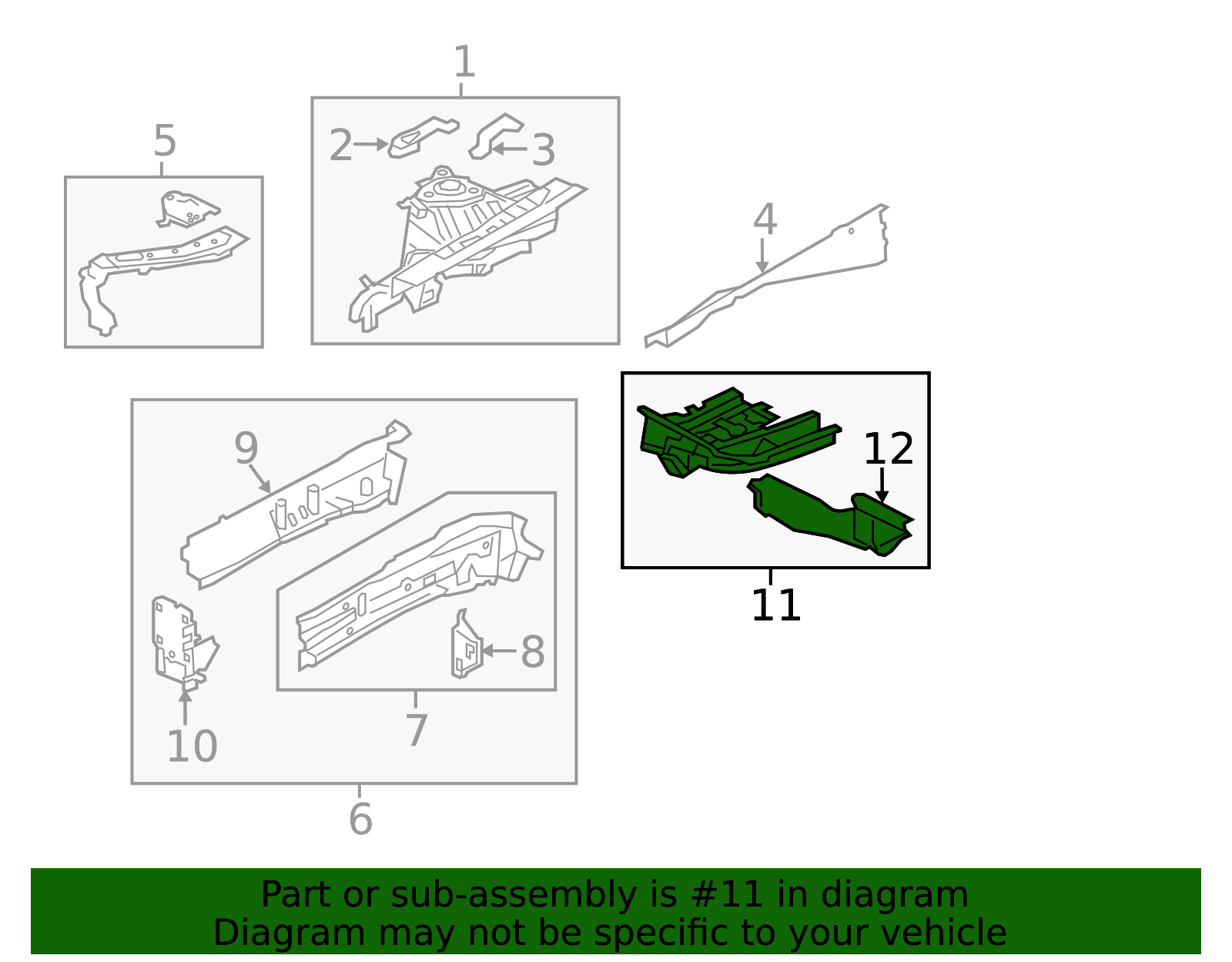 GHP9-53-390C - High-Quality Rear Rail for 2019-2021 Mazda 6 ...