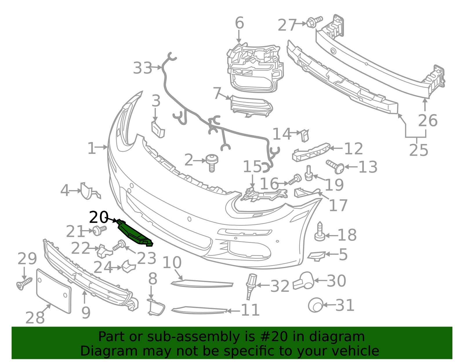 2014-2016 Porsche Panamera Lower Support 970-505-553-01 | Parts