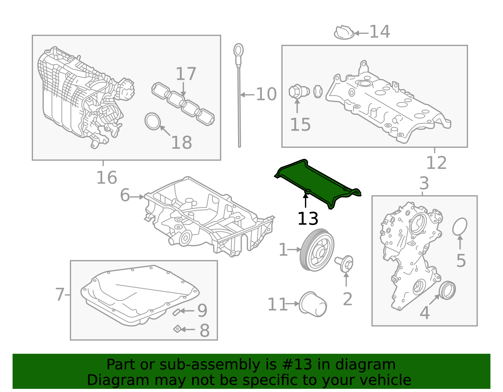 2022-2024 Mitsubishi Outlander Valve Cover Gasket MQ718318 | Mitsubishi ...