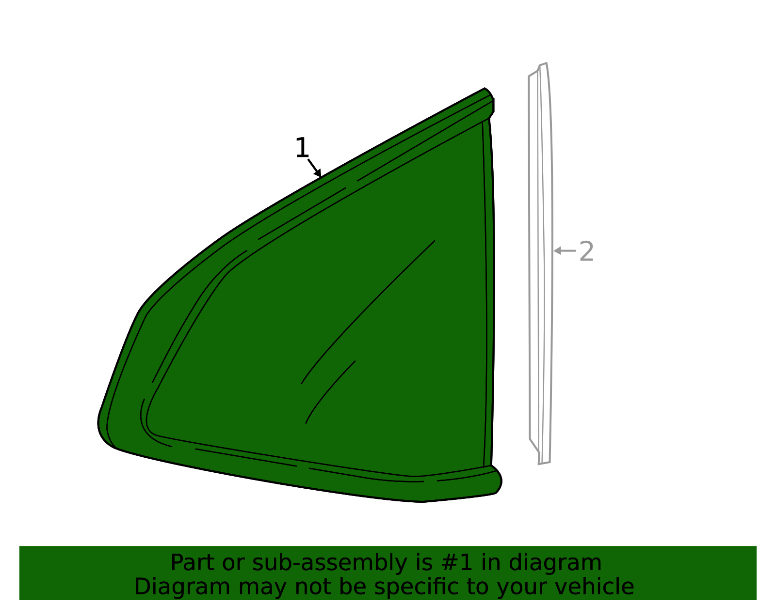 OEM Honda Quarter Glass For 2017-2022 Honda CR-V - Part# 73562-TLA-A01 ...