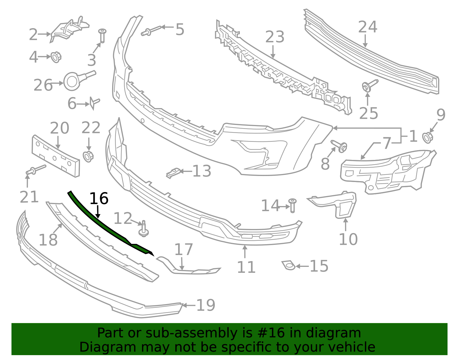2018-2019 Ford Explorer Center Molding JB5Z-8419-AB | Ford OEM Parts Outlet