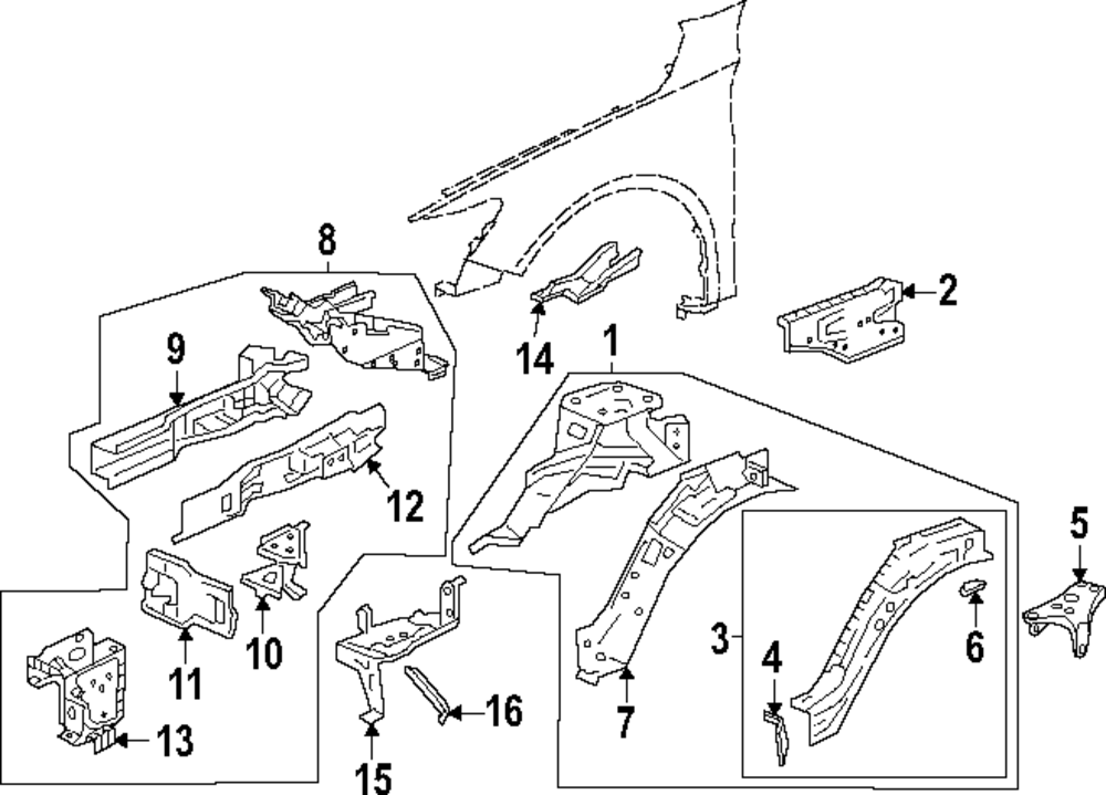 60911-30A-305ZZ - Inner Rail 2023-2025 Honda Accord | Honda Parts Online