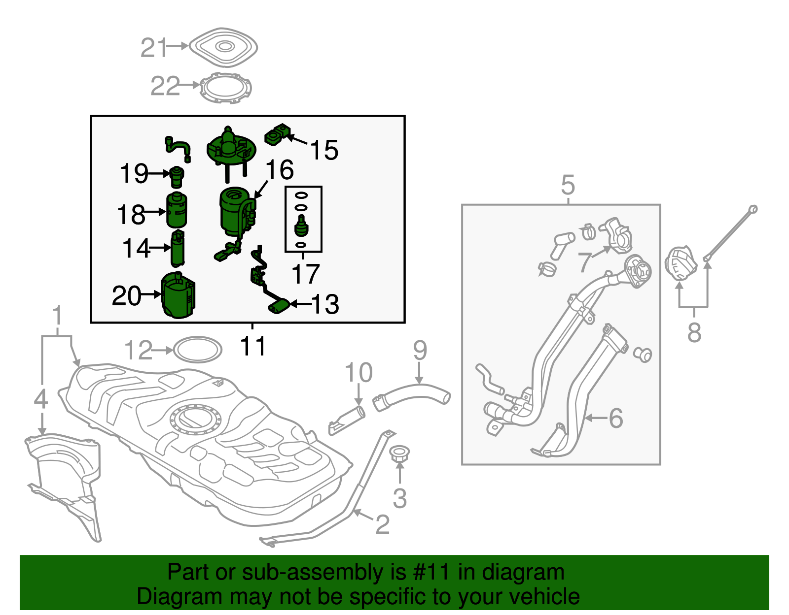 31110-A7000-DS - Fuel Pump Assembly 2014-2016 Kia | Kia.Parts Store