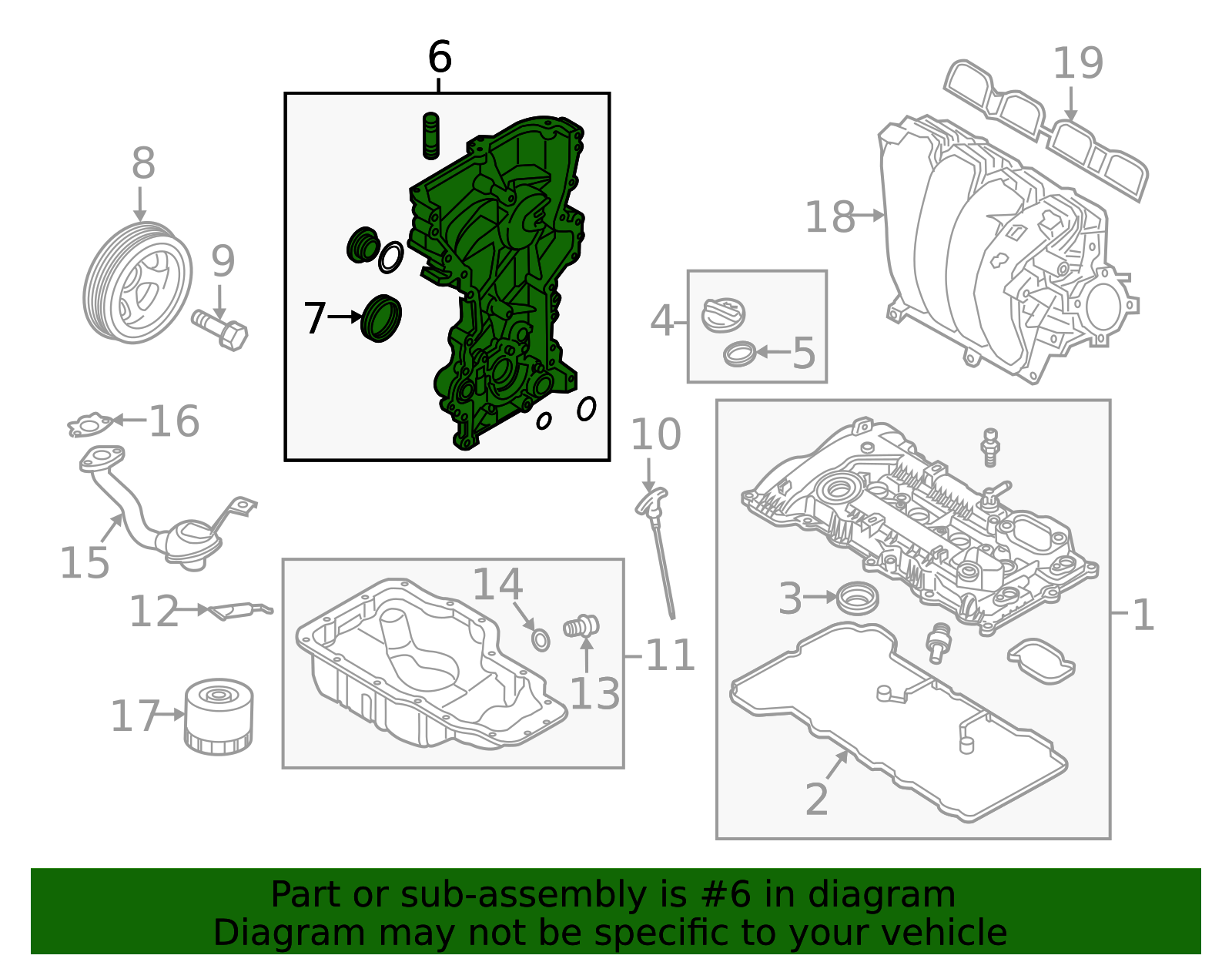 2017-2024 Kia Timing Cover 21350-2E740 | Kia Parts Online