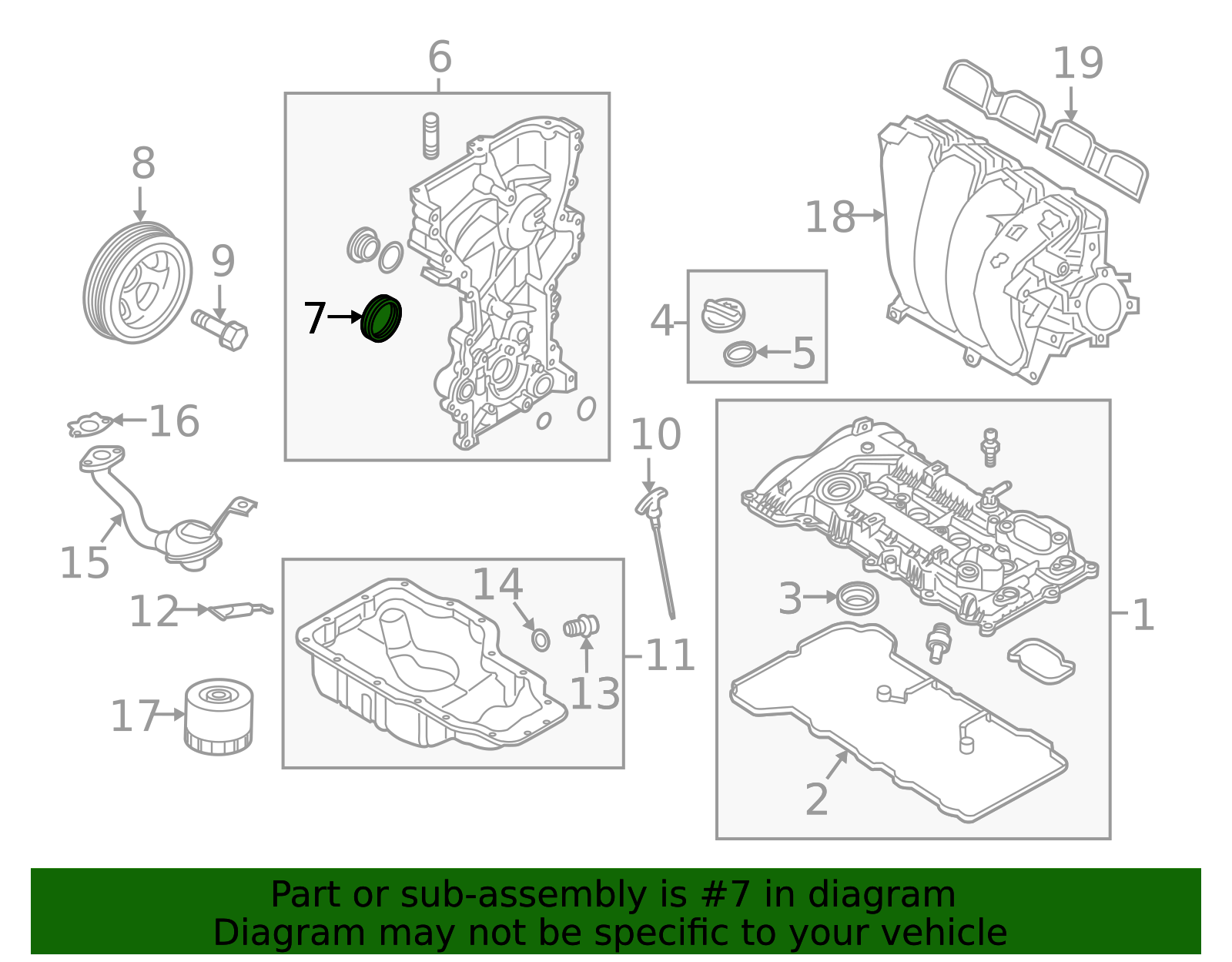 2012-2024 Kia | Rear Main Seal | 21443-2E110 | Kia Auto Parts